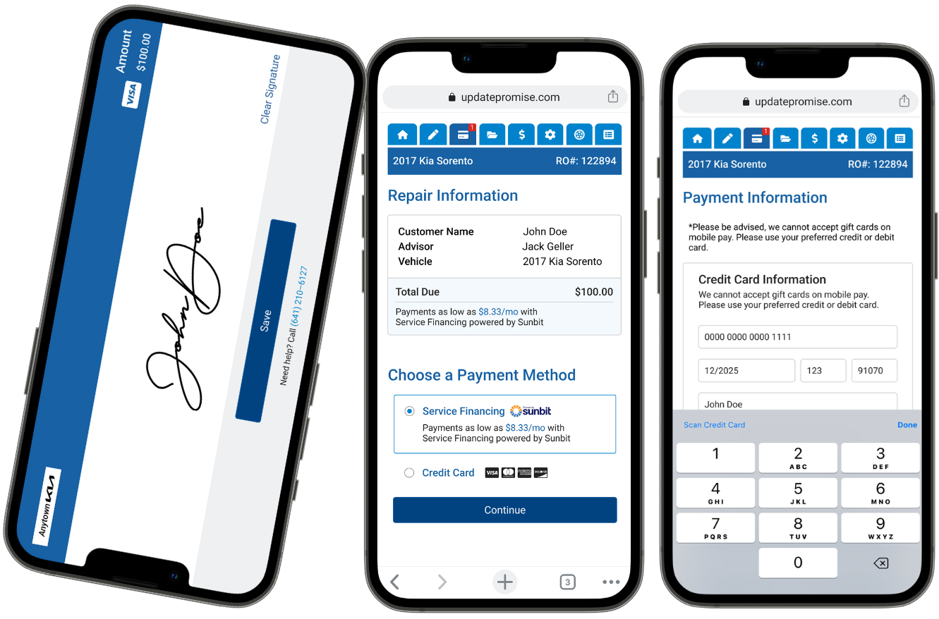 PromisePay — Dealer Payment Processing & Mobile Payments | UpdatePromise