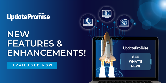 UpdatePromise New Feature & Enhancements Banner - UpdatePromise